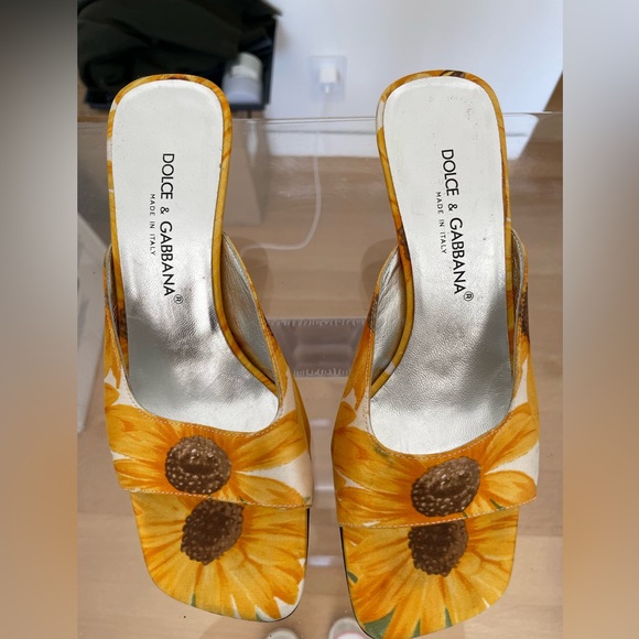 Dolce & Gabbana | Shoes | Dolce Gabbana 2 Inch Sunflower Heels | Poshmark